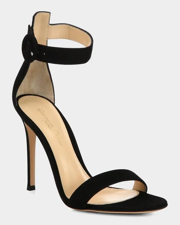 GIANVITO ROSSI Portofino Suede Sandals