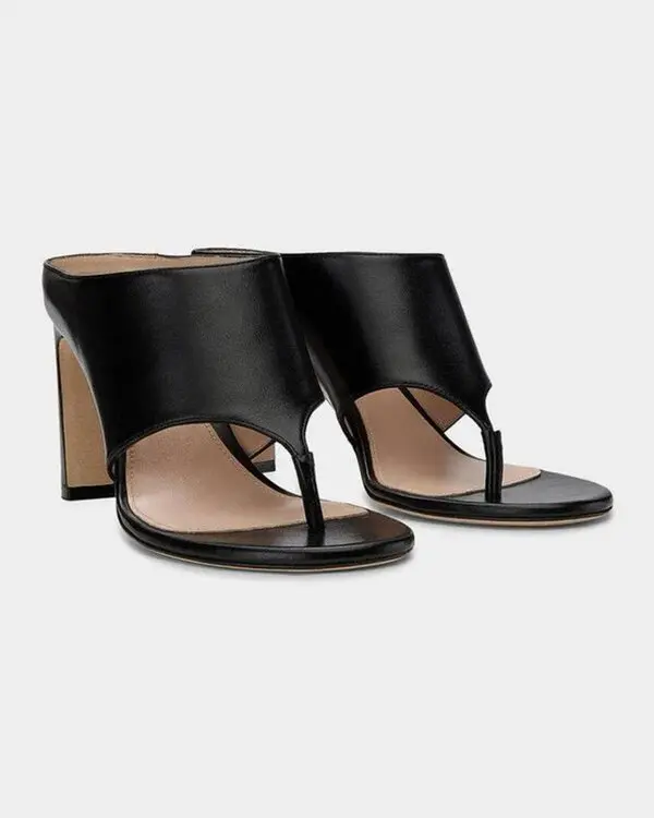 STUART WEITZMAN Babette 85mm Leather Block-heel Sandals