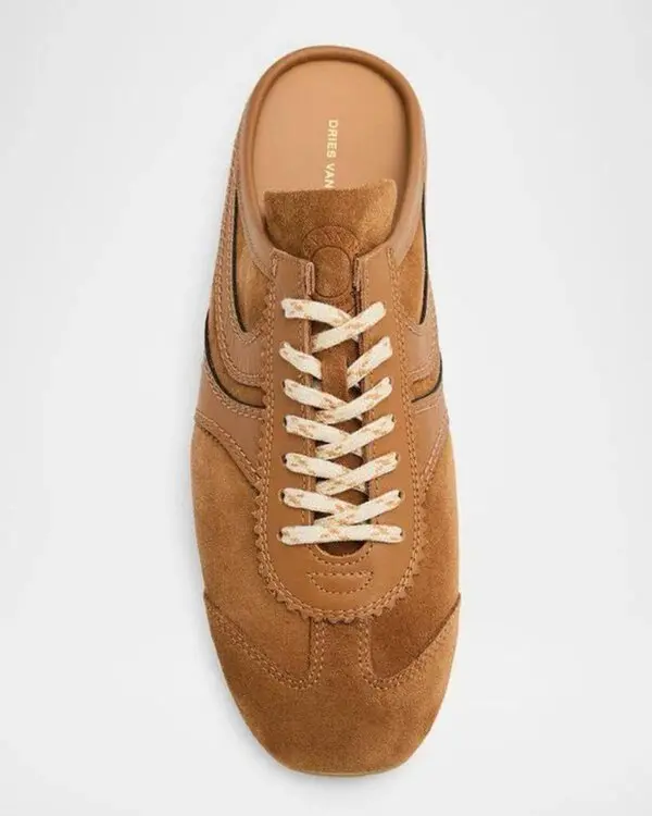 Dries Van Noten Suede Sneaker Mules