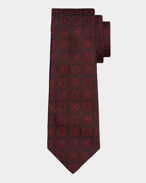 Kiton Apos;s Silk Medallion 7-fold Tie