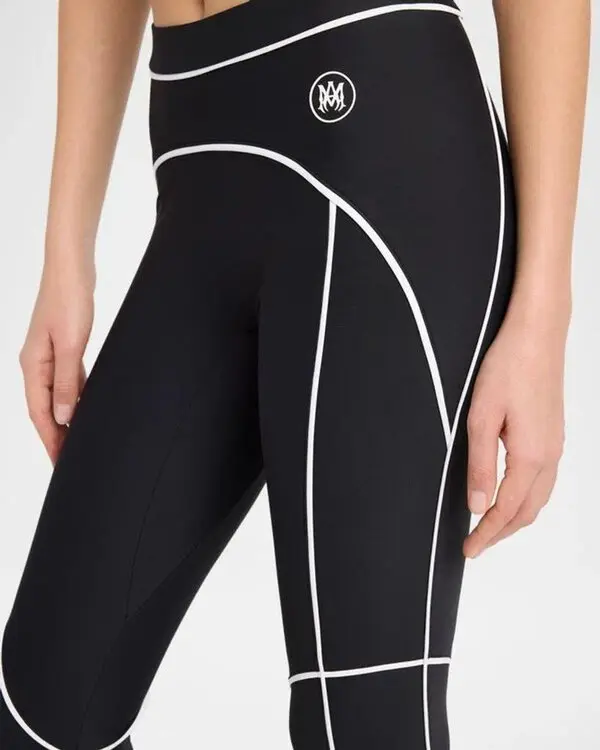 Amiri Ma Logo Contrast-trim Leggings
