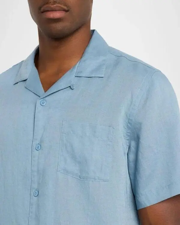 Onia Air Linen-blend Camp Shirt