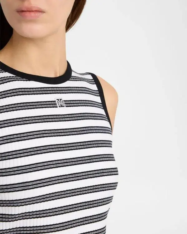 Amiri Ma Striped Sleeveless Top
