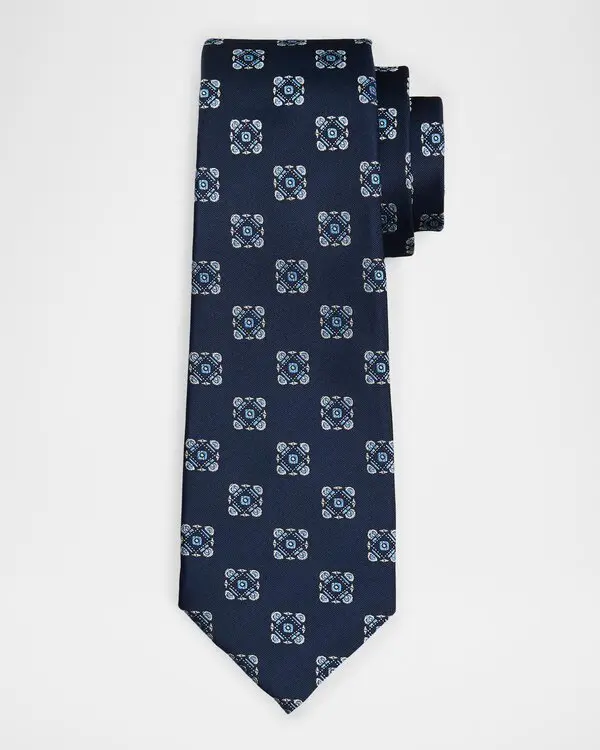 Kiton Apos;s Silk Medallion 7-fold Tie