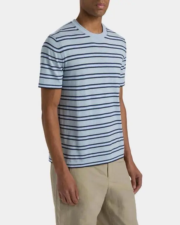 Simkhai Apos;s Duke Striped Silk-cotton T-shirt