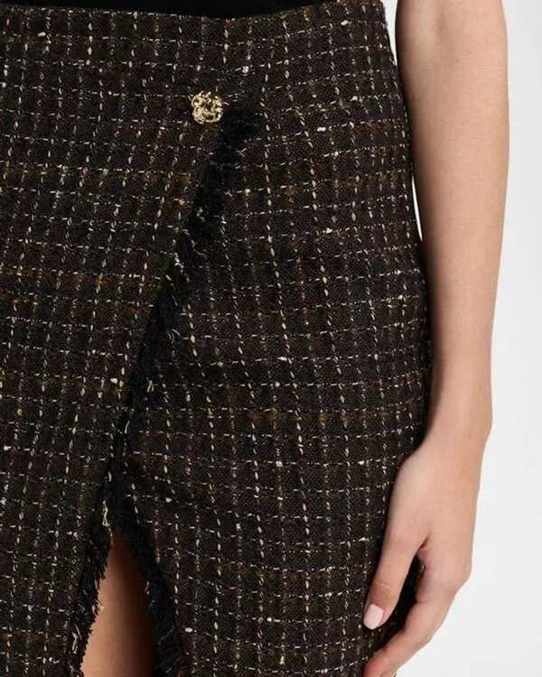 Generation Love Nova Tweed Wrap Skirt