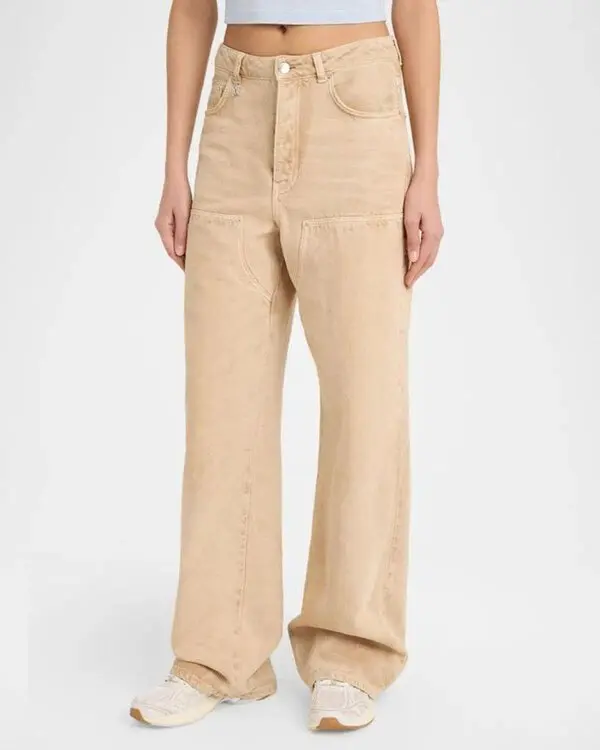 Amiri Washed Denim Carpenter Jeans