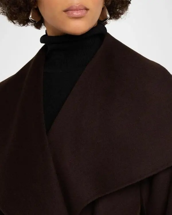 Mackage Mai-cn Wool Wrap Coat - Coffee