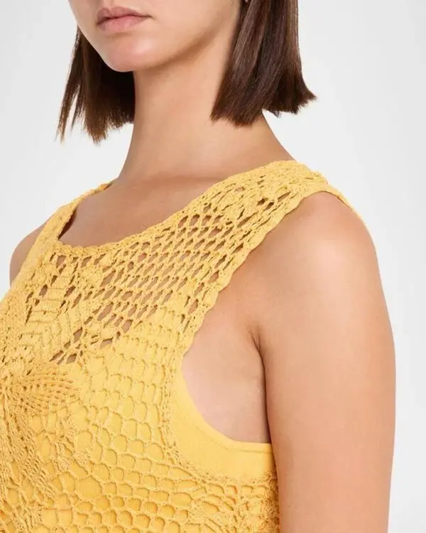 Simkhai Fynch Crochet Mini Dress - Mango