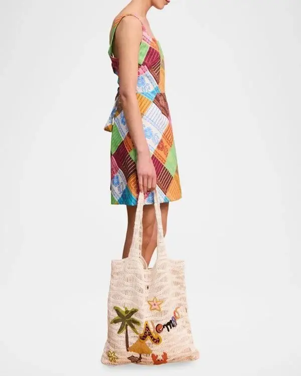 ALEMAIS Kaleidoscope Linen Mini Dress