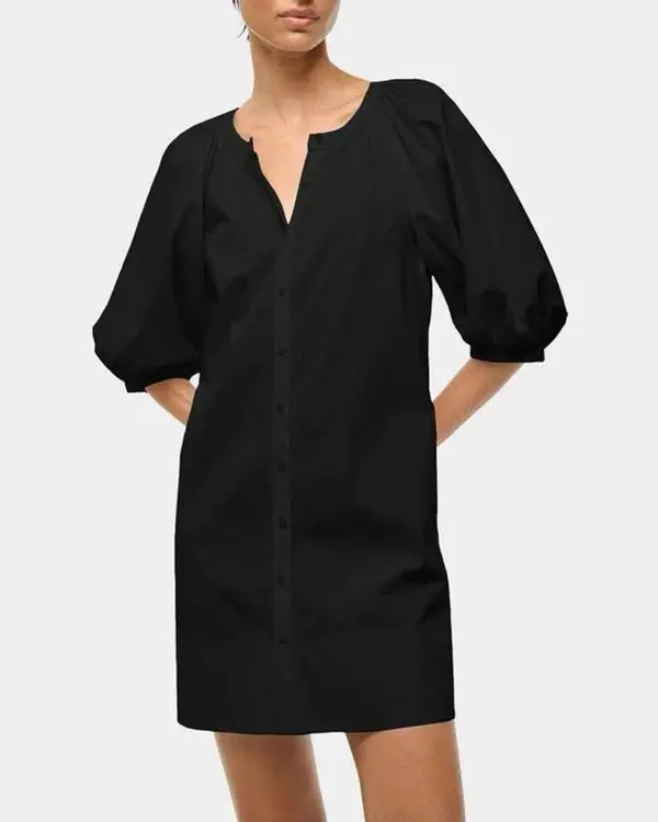 Staud Vincent Cotton Poplin Minidress