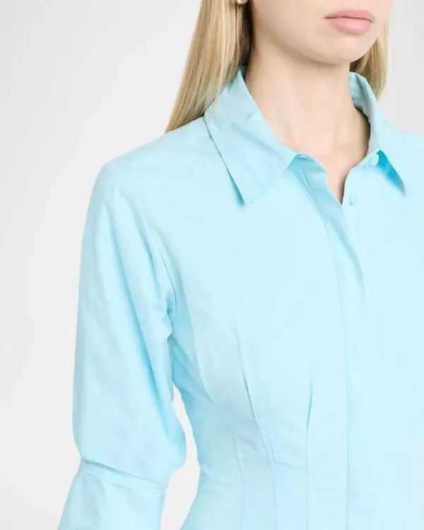 Simkhai Jazz Pintuck Midi Shirtdress