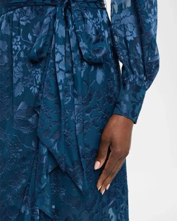 Generation Love Adelia Floral Jacquard Wrap Dress