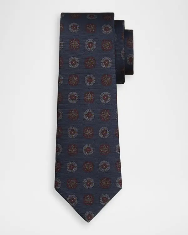 Kiton Apos;s Silk Medallion 7-fold Tie
