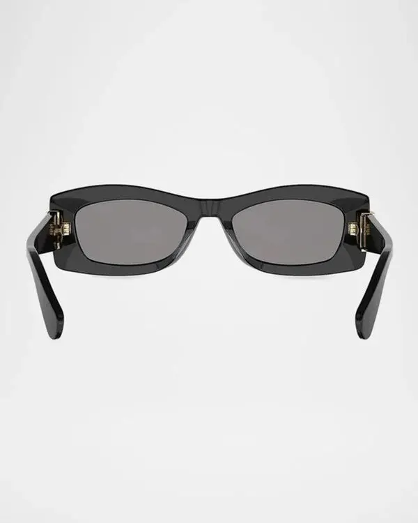 Dior Initials S1i Rectangular Sunglasses - Black/smoke