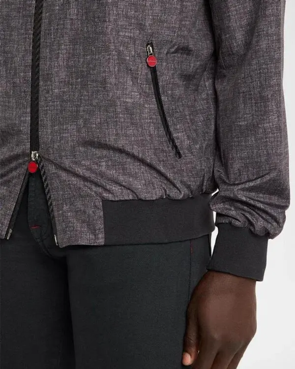 Kiton Apos;s Scratch-print Full-zip Blouson