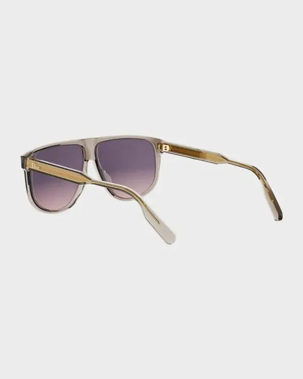 Dior Dioribbon S3i 61mm Square Sunglasses - Beige