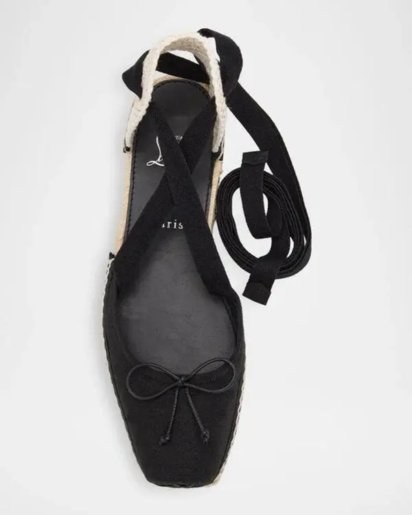CHRISTIAN LOUBOUTIN Cassiadrilla Canvas Lace-up Espadrilles