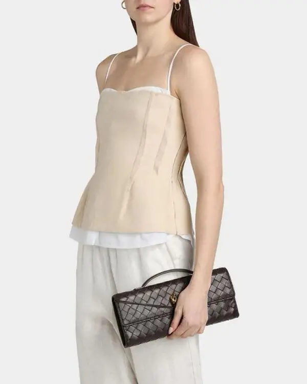 Simkhai Cayden Linen Bustier Top