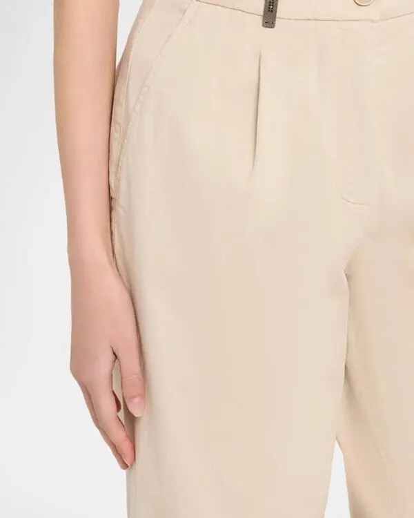 Peserico Stretch Cotton Straight-leg Trousers