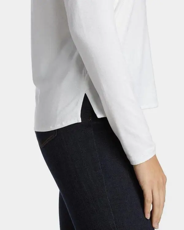 Majestic Filatures Soft Touch Long-sleeve Shirt - Blanc