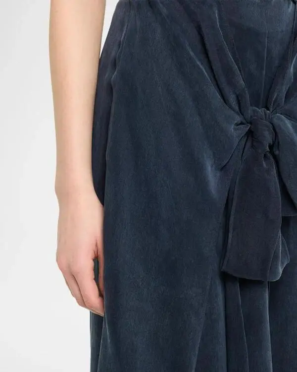 Silvia Tcherassi Nuria Front-tie Wide-leg Pants