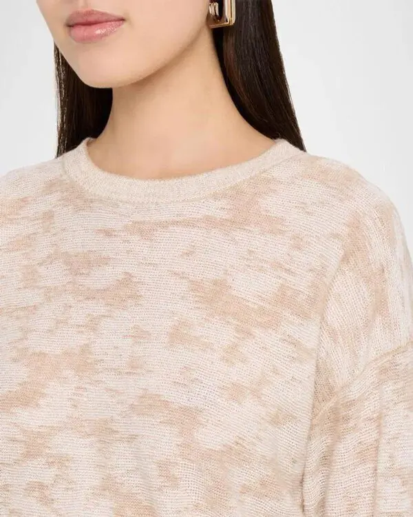 Peserico Crewneck Sequin-embellished Knit Sweater - Ivory Multi