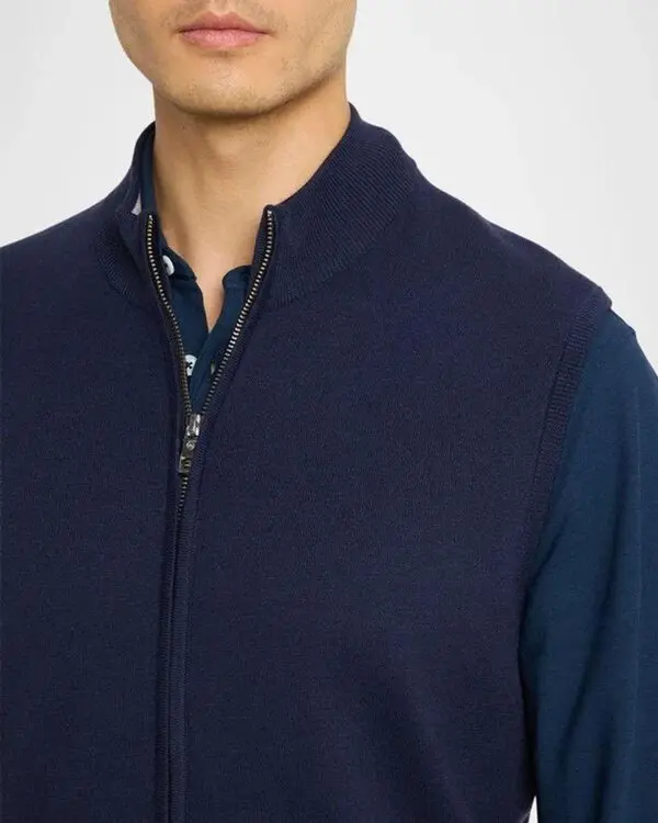 Peter Millar Apos;s Coolspun Lite Full-zip Sweater Vest