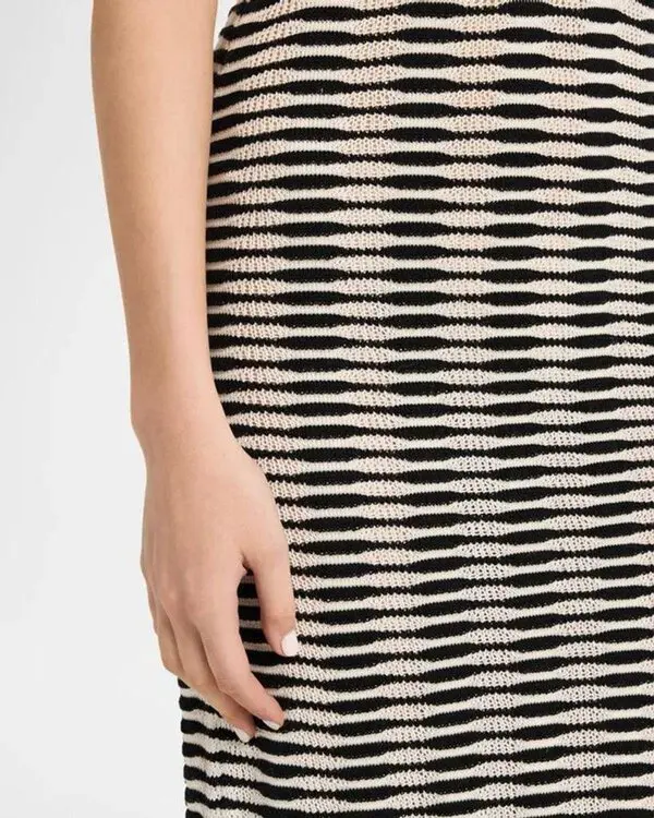 Christopher John Rogers Wave Knit Tank Maxi Dress