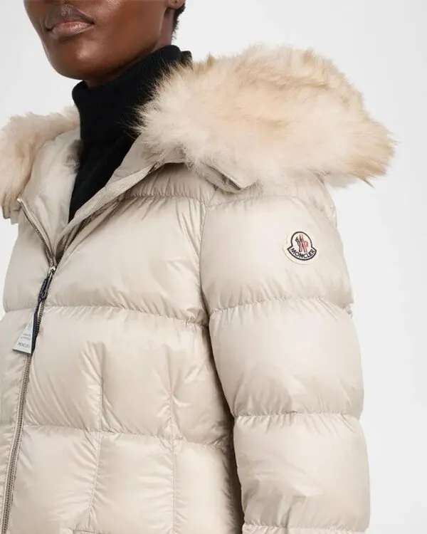 Moncler Boed Hooded Shearling-trim Down Jacket - Miscellaneous