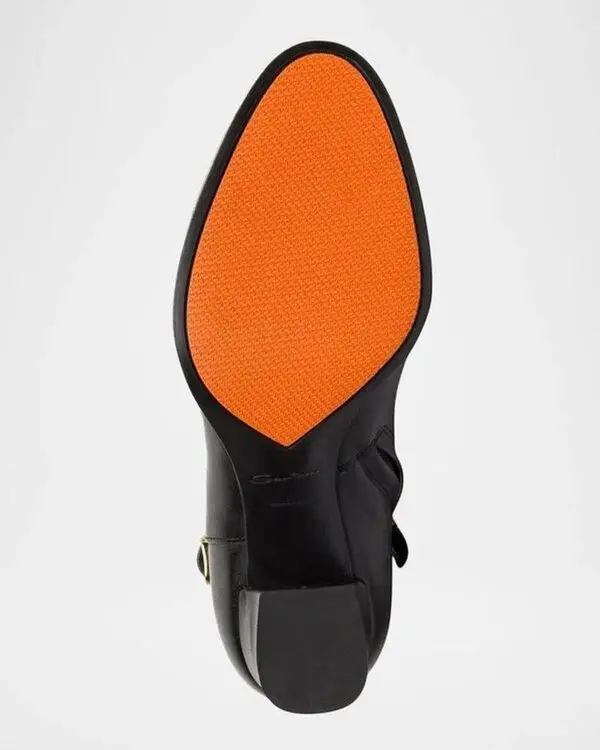 Santoni 65mm Leather Ankle Boots