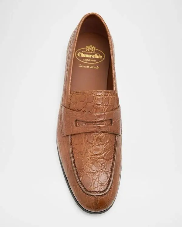 CHURCH & APOS;S Apos;s Milton Crocodile Loafers - Tabac
