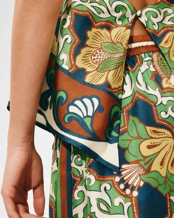 ALEMAIS Liana Silk Palazzo Pants - Multi