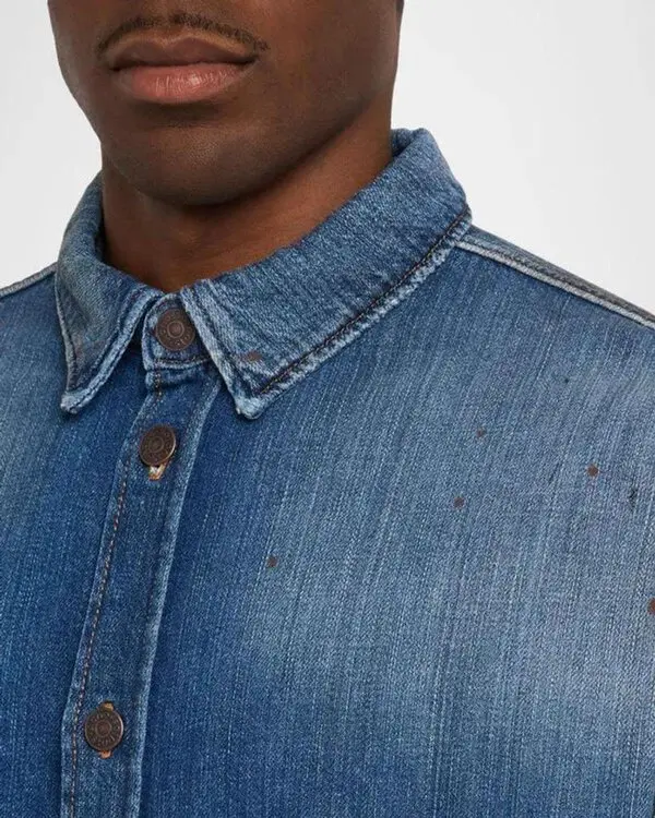 Acne Studios Apos;s Setar Trafalgar Denim Button-down Shirt