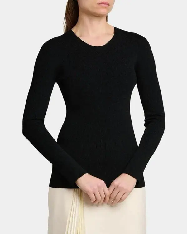 JIL SANDER Rib-knit Crewneck Sweater