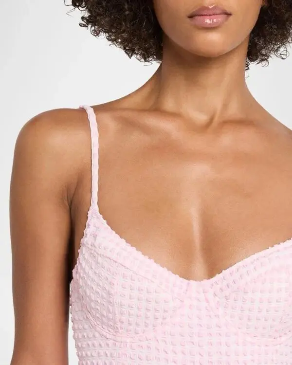 Simkhai Suni Textured Gingham One-piece Swimsuit - Daisy Multi
