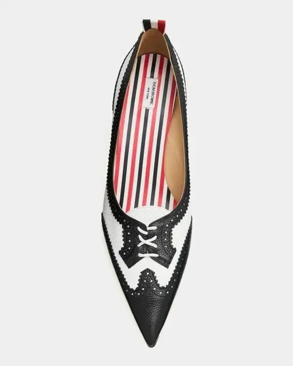 Thom Browne 50mm Wingtip Leather Pumps