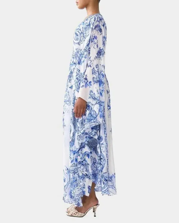 Camilla Silk Long Caftan