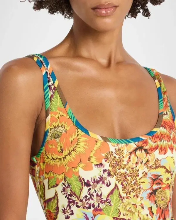 ALEMAIS Charlie Floral Belted One-piece Swimsuit - Multi