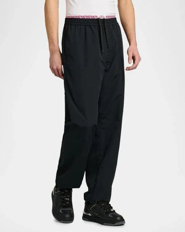 Versace Soft Wrinkled Nylon Pants