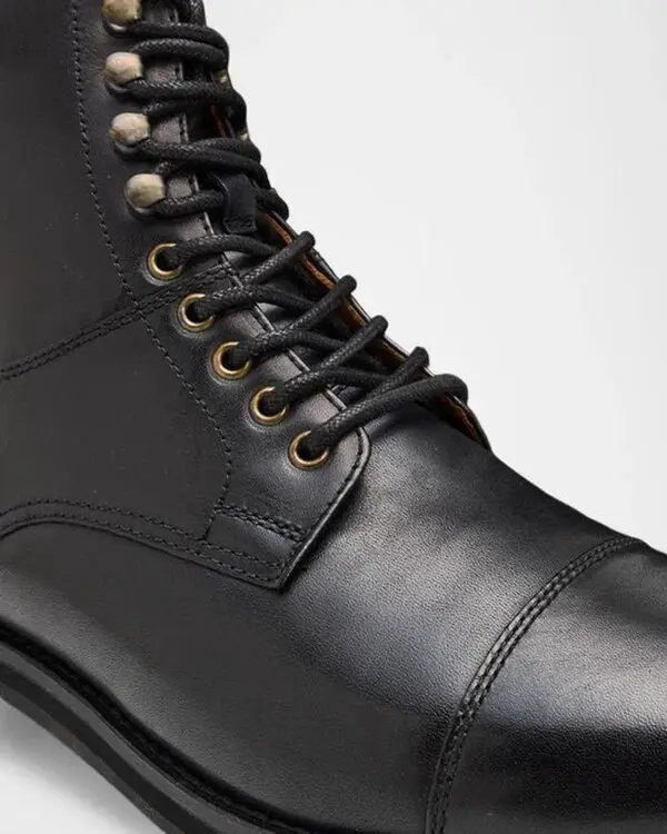 Ralph Lauren Purple Label Apos;s Bryson Leather Cap-toe Boots
