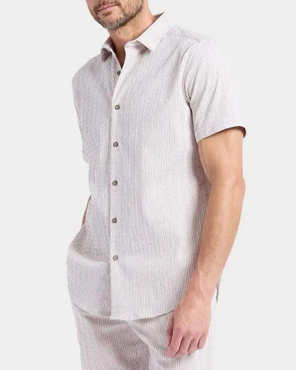 Robert Graham Apos;s Fornillo Seersucker Short-sleeve Shirt