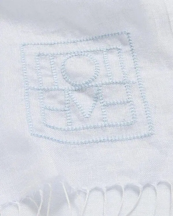 TOTEME Linen Scarf - Sky