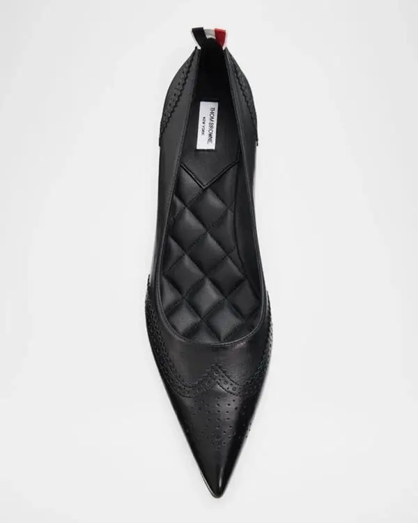 Thom Browne 50mm Wingtip Leather Pumps