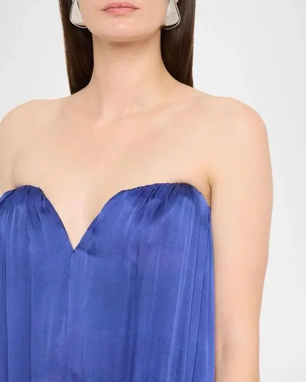 Ulla Johnson Veil Strapless Silk-chiffon Gown