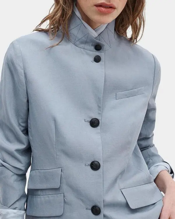 Rag & Bone Slade Solid Blazer - Stone