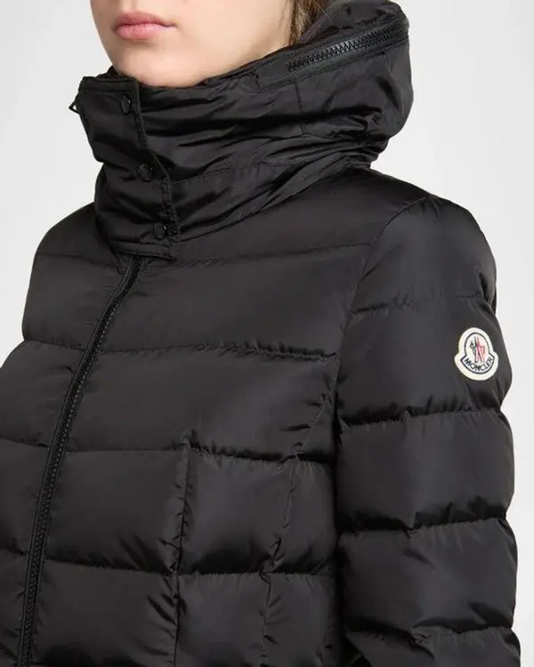 Moncler Hirma Hooded Long Down Jacket