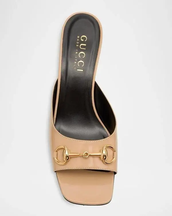 Gucci 55mm Signora Leather Mules - Rose