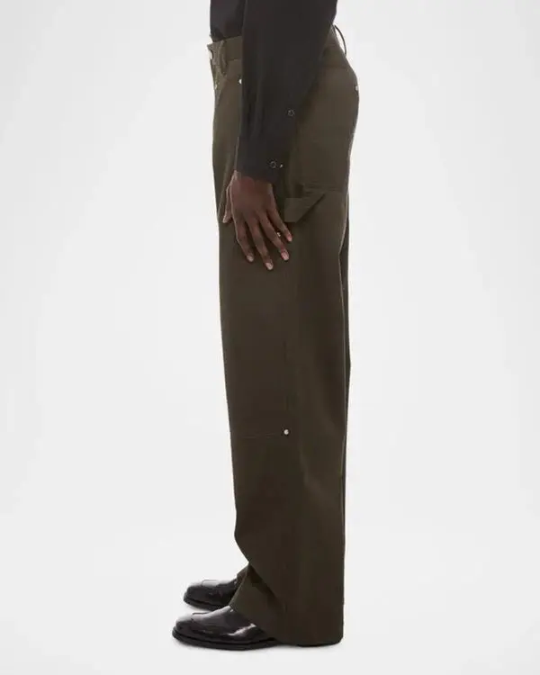 Helmut Lang Apos;s Wide-leg Denim Carpenter Pants