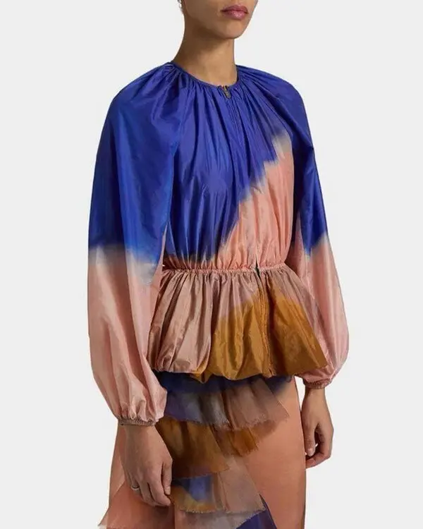 Ulla Johnson X Helen Frankenthaler Rana Peplum Jacket - Moontide